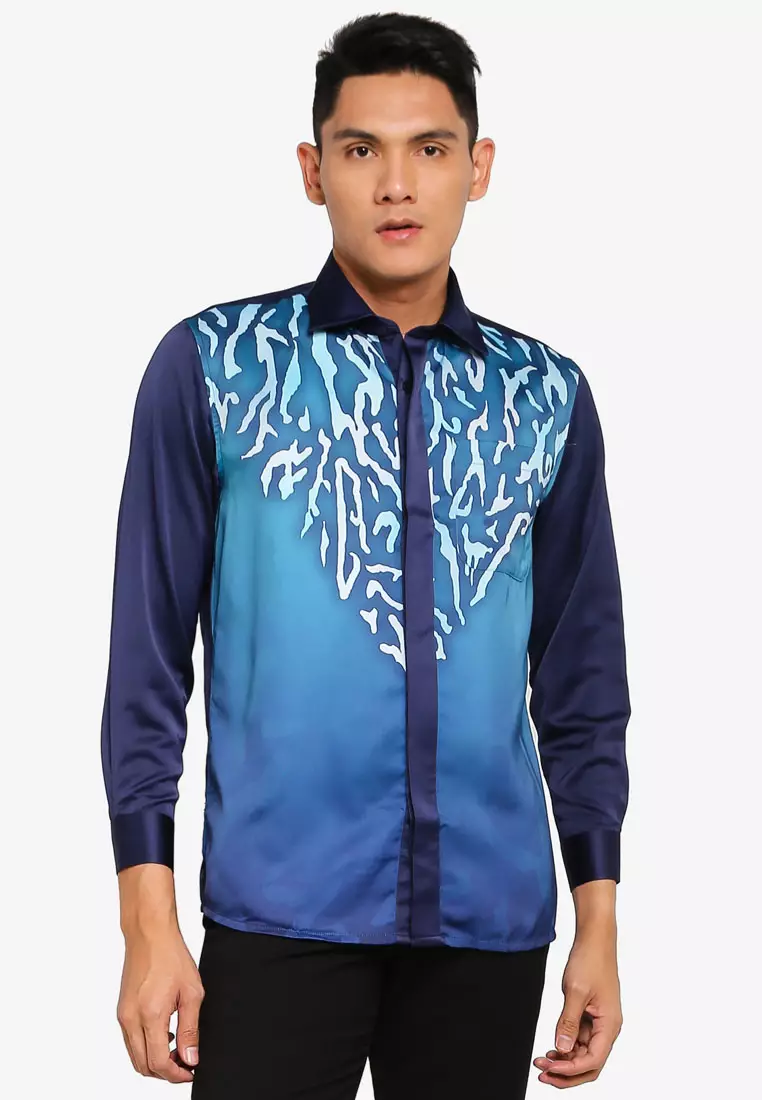 Buy Gene Martino Long Sleeve Batik 2025 Online | ZALORA Philippines