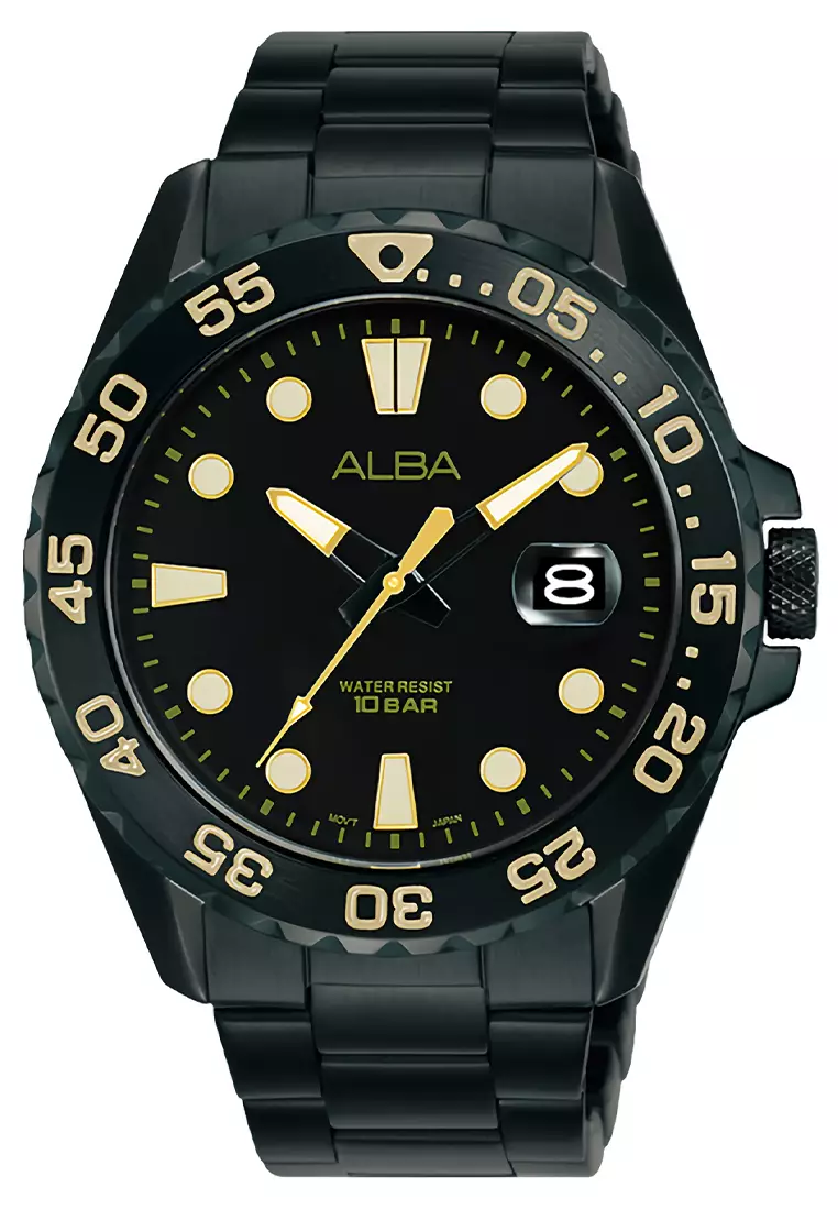 Jual Alba Alba Active - Jam Tangan Analog Pria - Black - Stainless ...