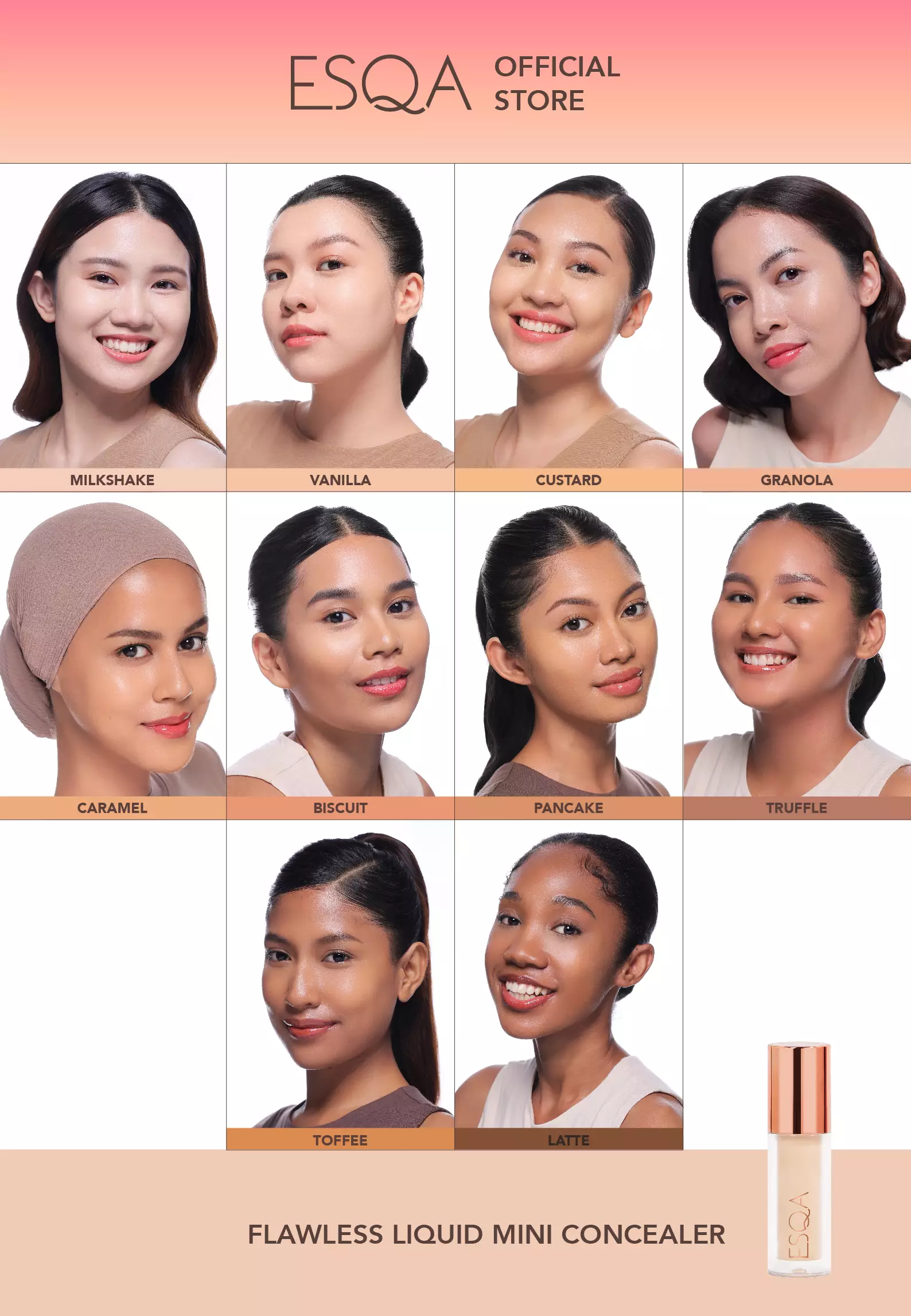 Jual ESQA ESQA Flawless Liquid Mini Concealer - Milkshake Original 2024 | ZALORA Indonesia