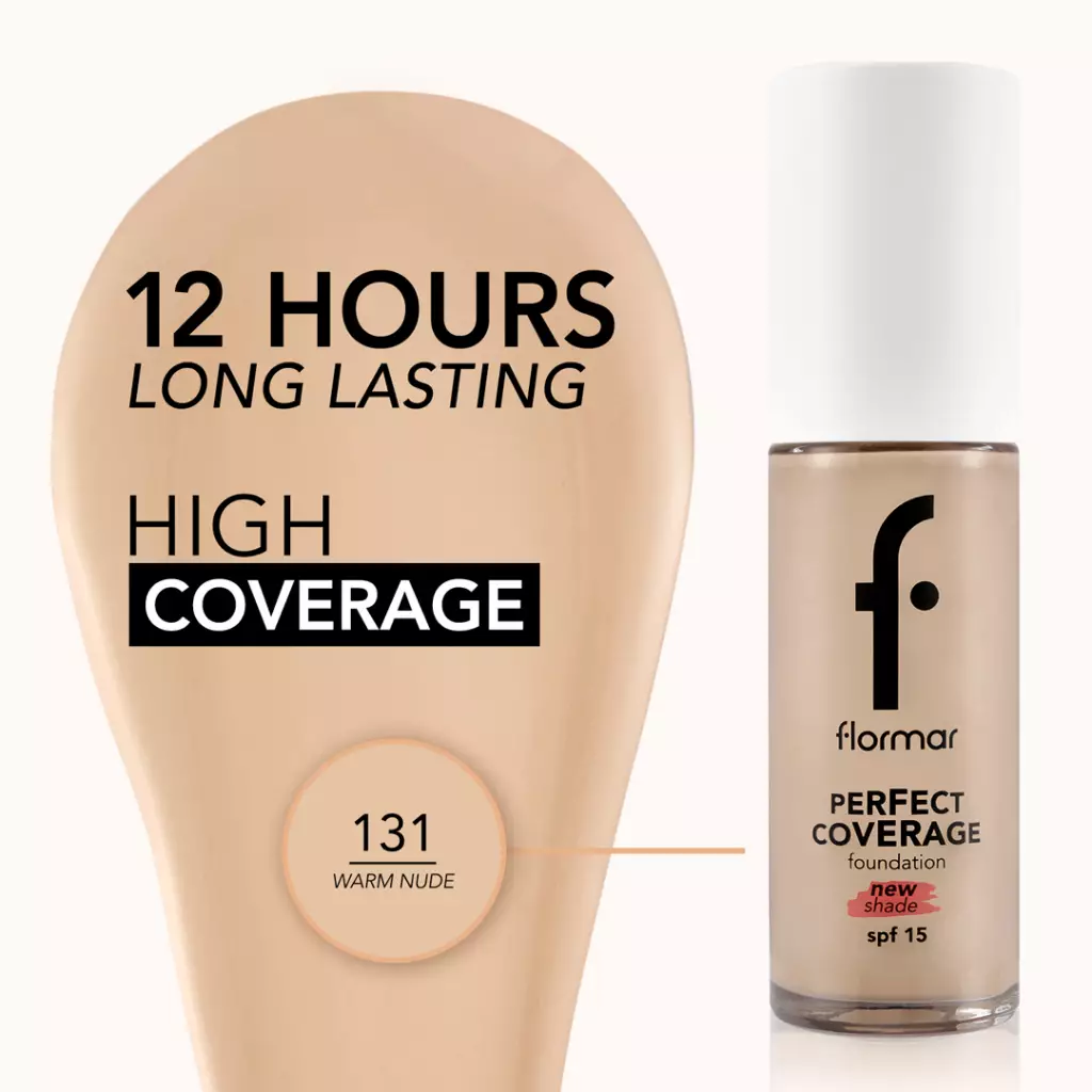 Jual FLORMAR Flormar Perfect Coverage Foundation - 131 Warm Nude ...