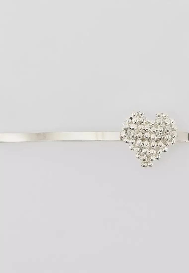 Buy Pomelo Heart Hair Clip - Multi Color Online | ZALORA Malaysia