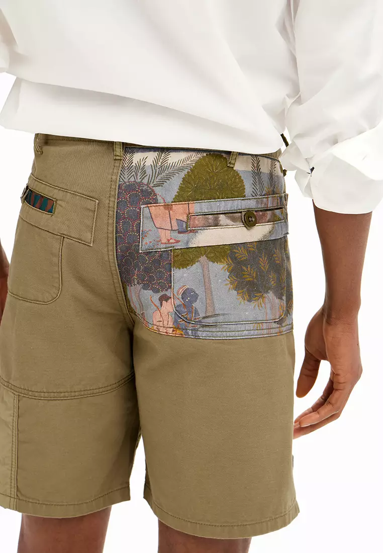 Jual Desigual Desigual Man Worker pocket Bermuda shorts. Original 2025 ...