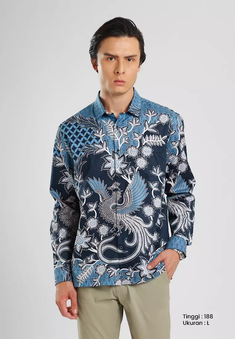 Jual Manzone MANZONE - Kemeja Batik Lengan Panjang Mandala Modern Fit ...