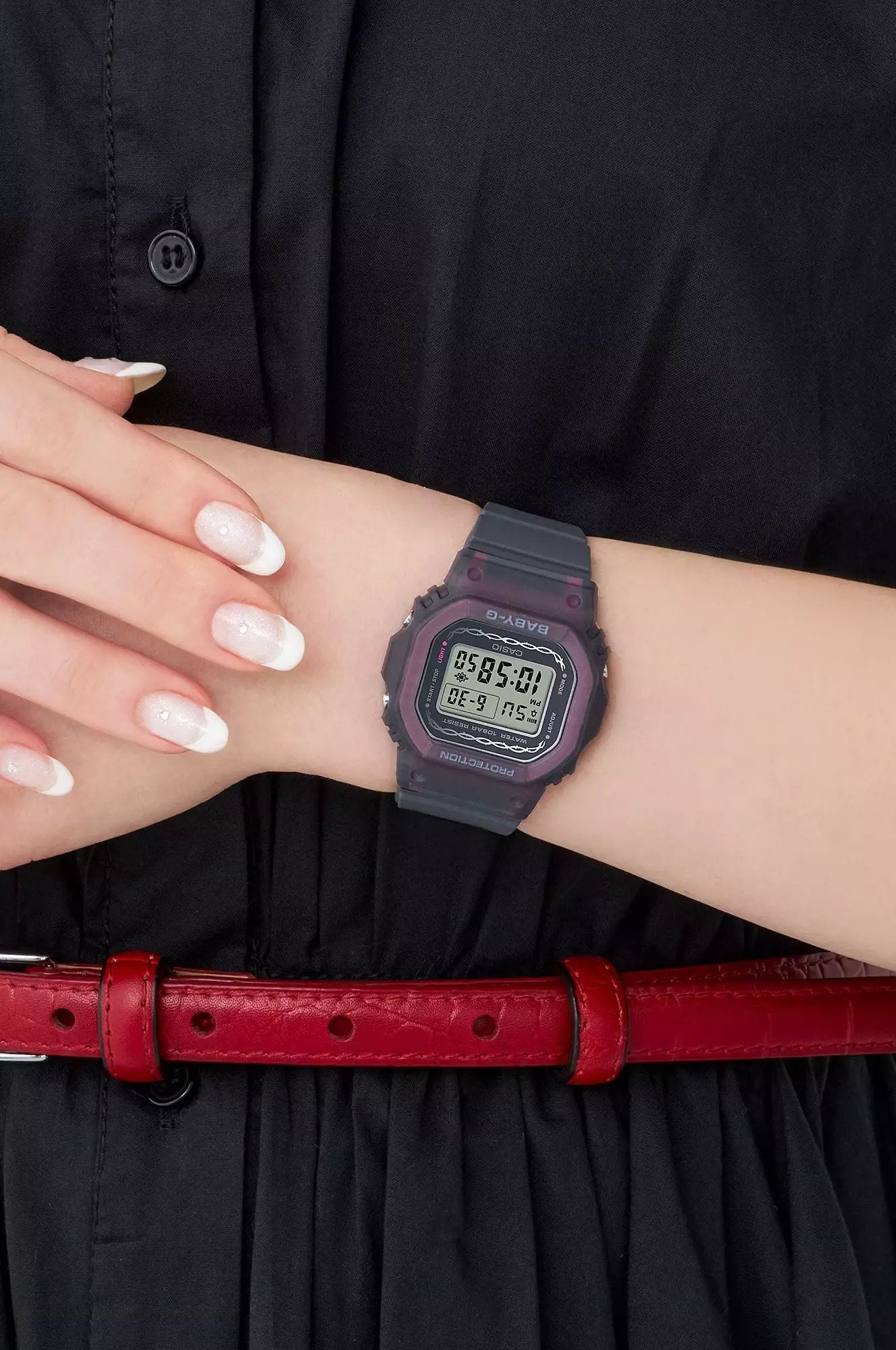 Jual Baby-G Women BGD-565RS-8DR Digital Black Pink Original 2026 ...