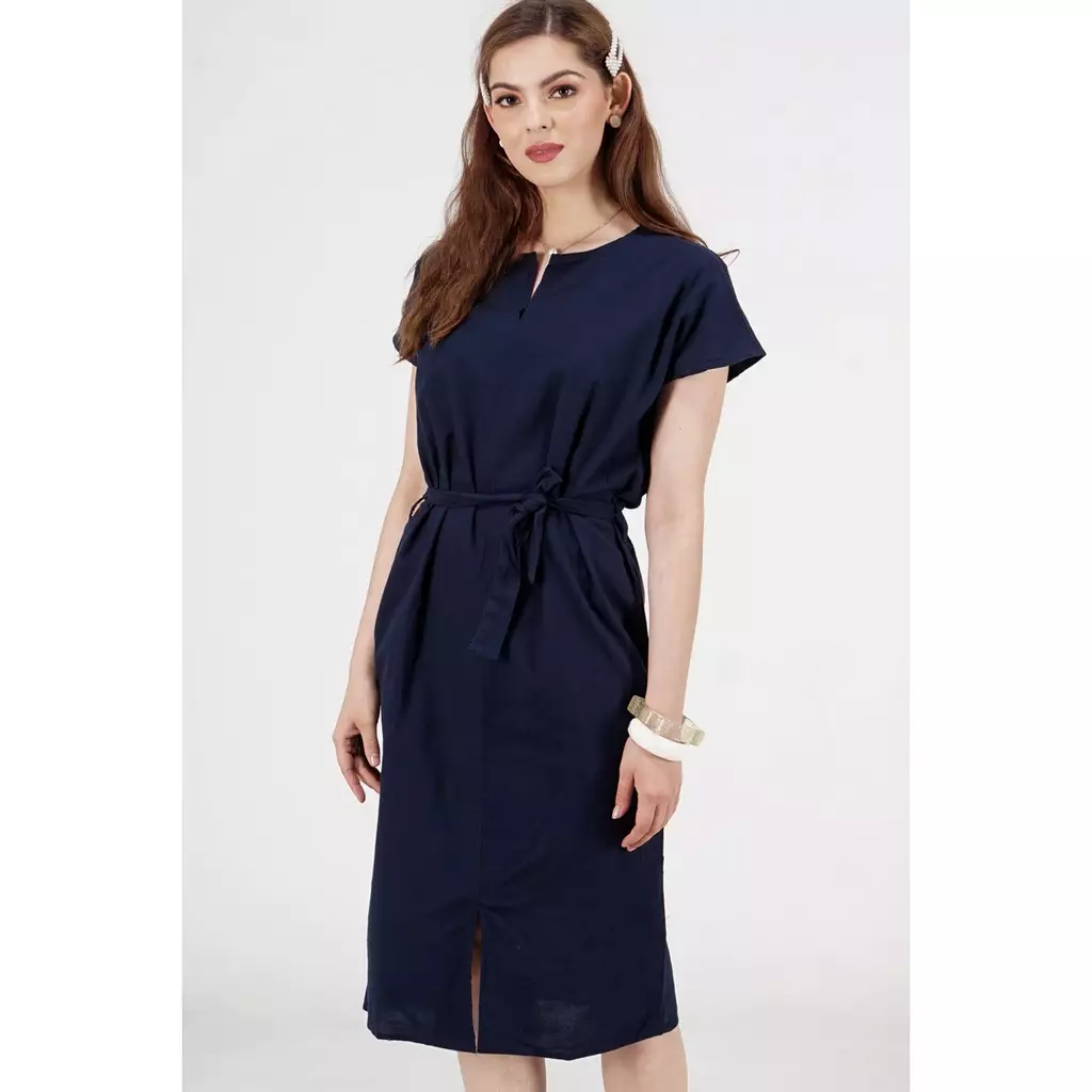 Jual Ninety Degrees Dress Lengan Pendek Sydney Navy Original 2026 ...