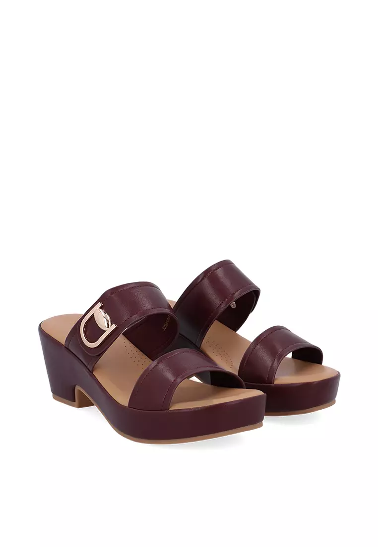 Buy Carlo Rino Maroon Diorlyn Sandals 2026 Online | ZALORA