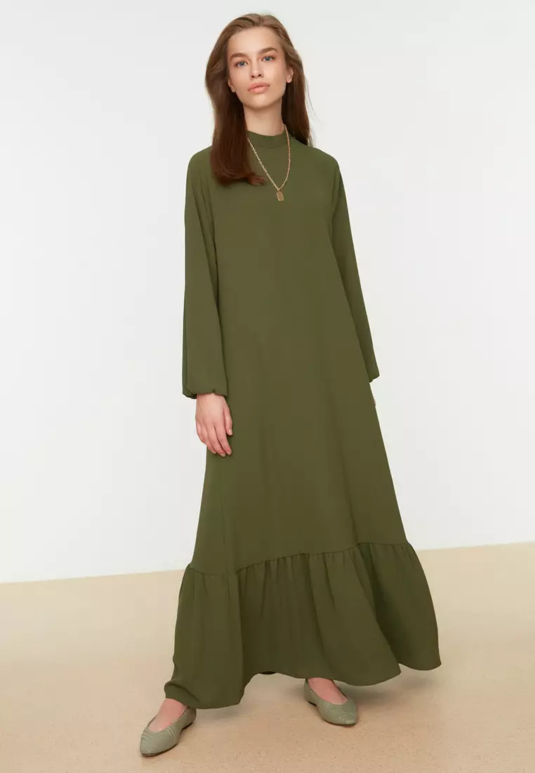 Buy Trendyol MODEST Puff Sleeve Dress Online | ZALORA Malaysia