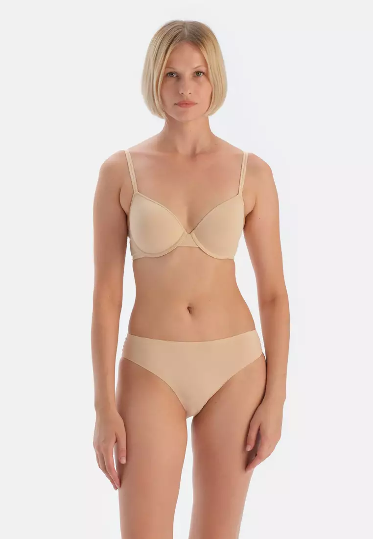 Buy DAGİ Nude Non-Padded Bra, Regular Fit, Spacer Bra Pad, Underwire, Underwear for Women 2026 ...