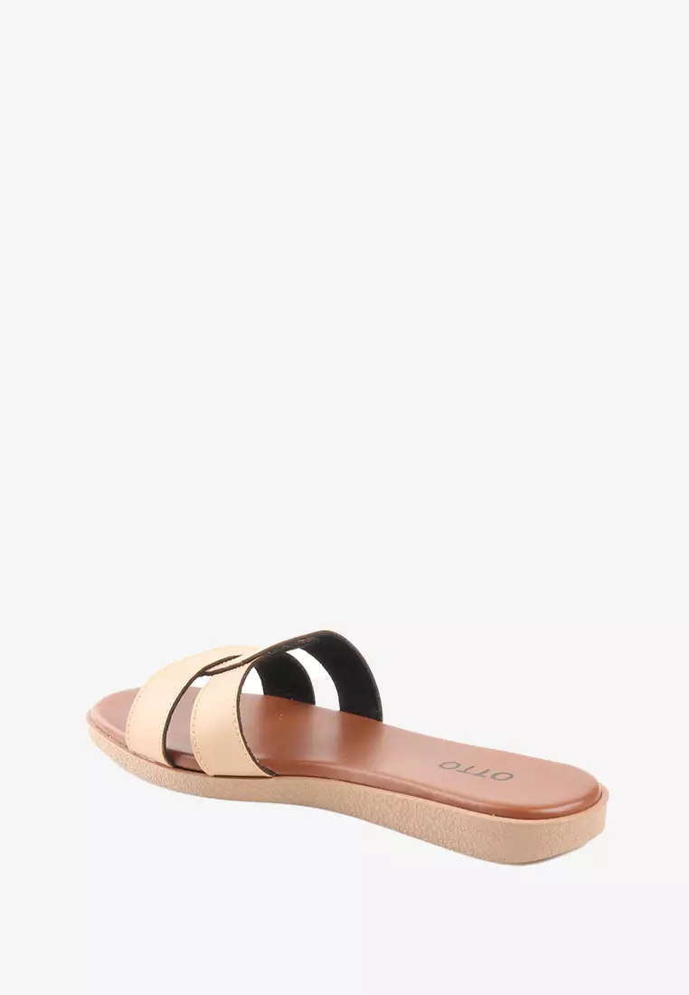 Buy Otto Audrey Woman Flat Slide Sandals Beige 2025 Online | ZALORA ...