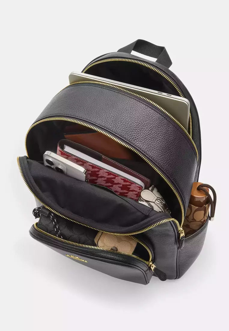Buy Coach Large Court Backpack In Signature Canvas 2025 Online | ZALORA ...