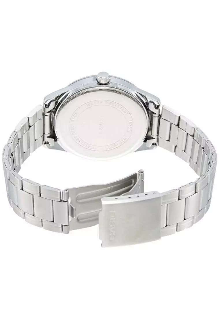Buy Casio Watches Men's Analog Watch MTP-V001D-1B Silver Stainless Steel Band 2025 Online | ZALORA