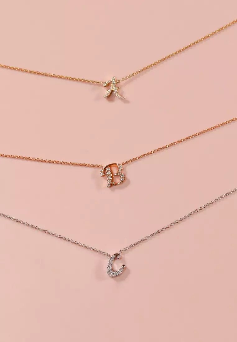mori Mori "C" alphabet necklace 2024 | Buy mori Online | ZALORA Hong Kong