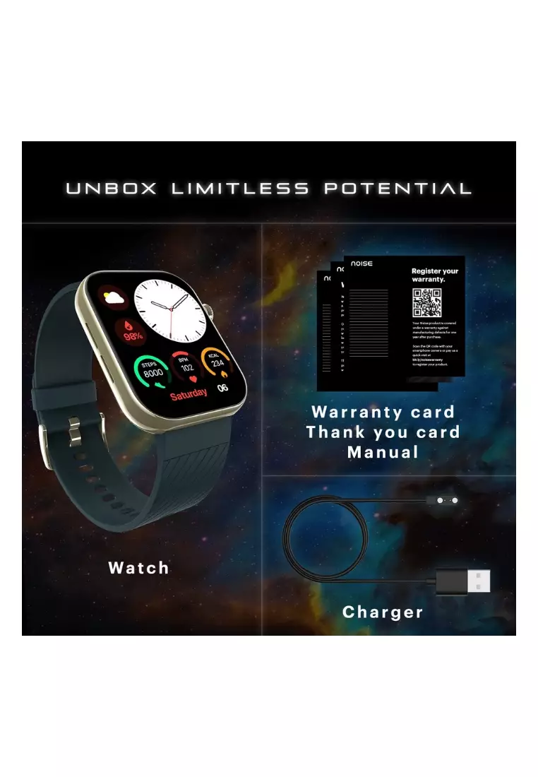 Buy Noise Noise ColorFit Ultra 3 Smartwatch - Teal Blue 2024 Online ...