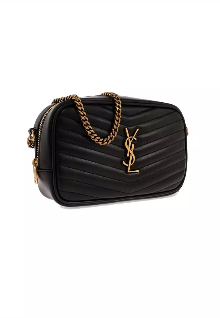 Buy SAINT LAURENT YSL Mini Lou In Quilted Leather Black 748849DV701 ...