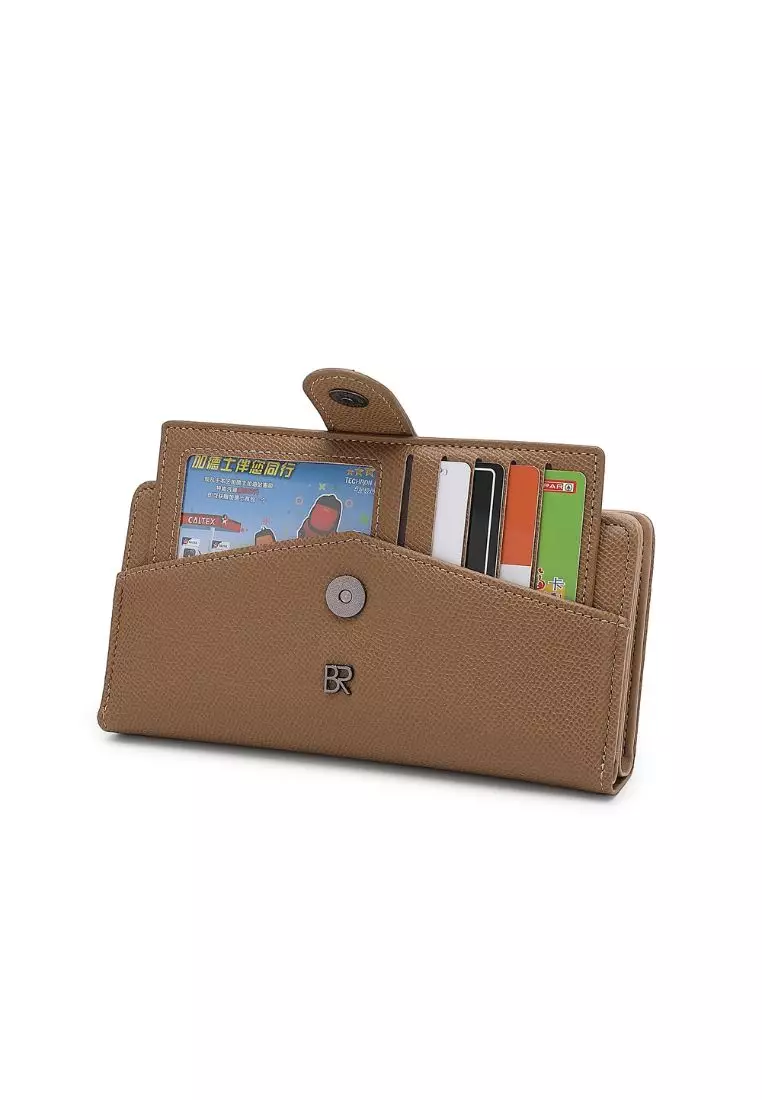 Buy Bethany Roma Bethany Roma Long Button Purse Wallet - Brown 21BR18 ...