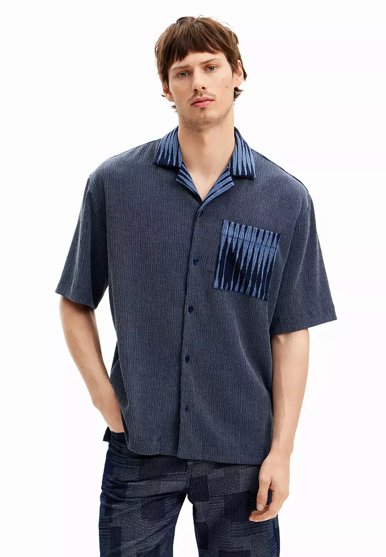Desigual Desigual Man Hybrid fabric shirt. 2025 | Buy Desigual Online ...