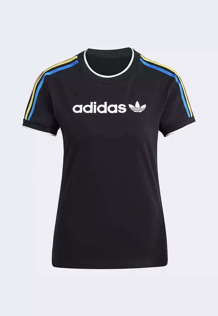 Buy ADIDAS Linear Logo 3-Stripes T-Shirt Online | ZALORA Malaysia
