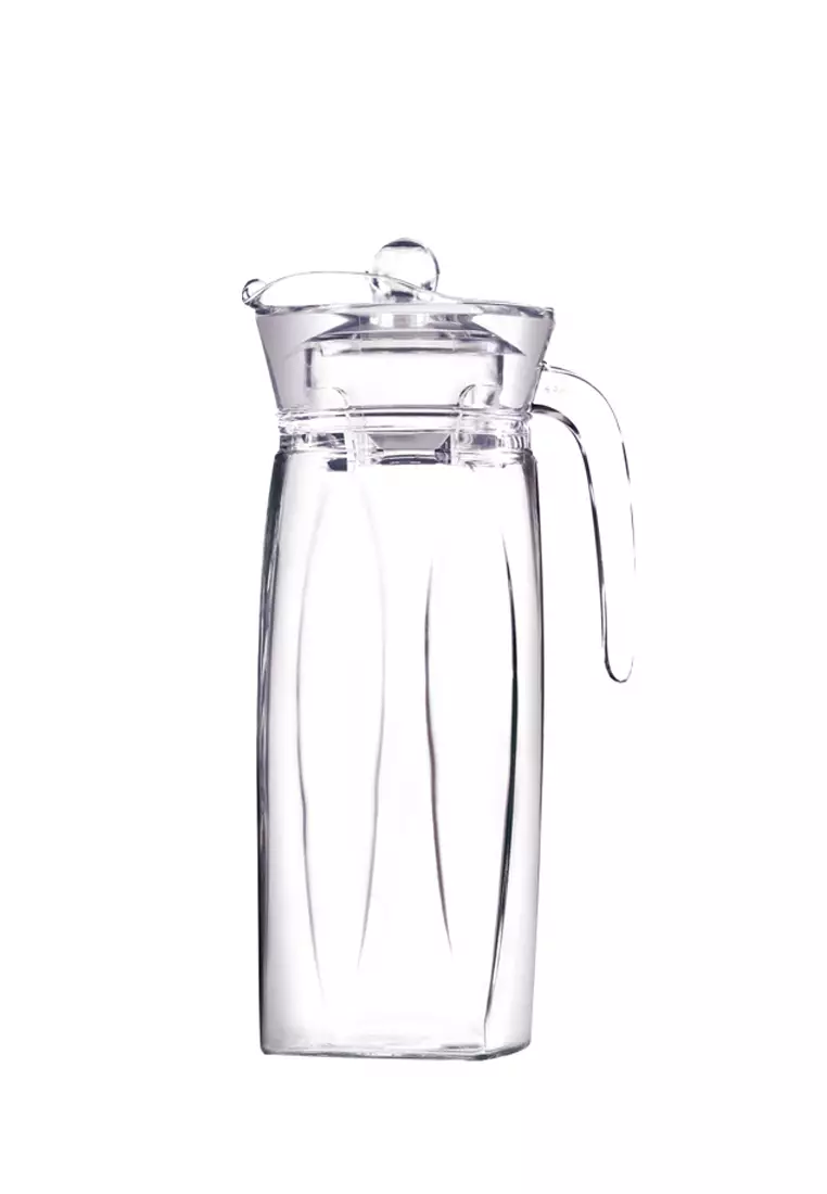Buy Luminarc Luminarc 1300ml Flame Glass Water Jug With Lid High Quality Glass Material Jug