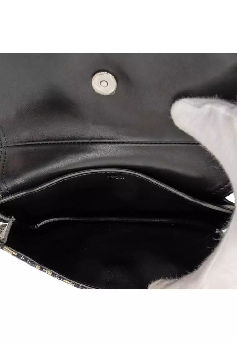 Buy Dior Pre-Loved Dior Oblique Canvas Saddle Belt Bag 2026 Online ...