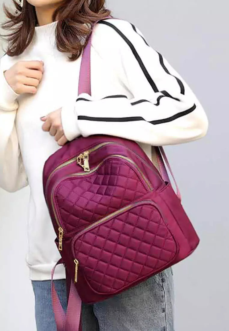 Buy ZITIQUE Diamond Stitching Oxford Backpack 2025 Online | ZALORA ...