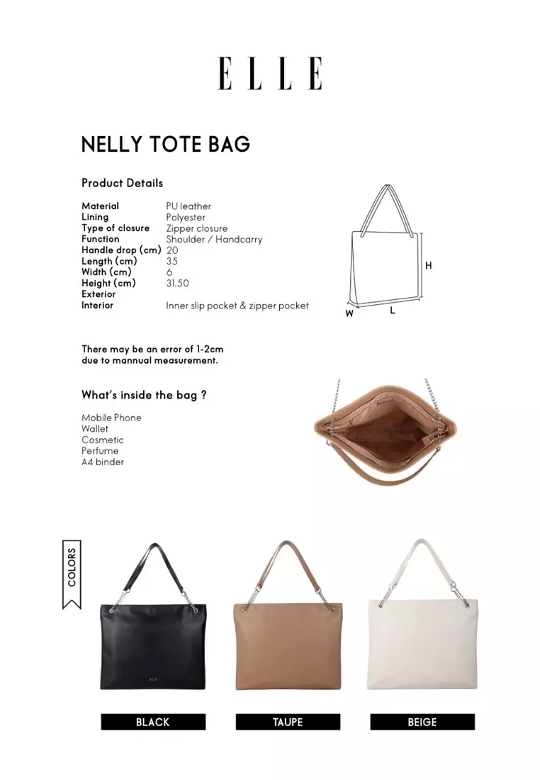 Buy ELLE NELLY TOTE BAG Online | ZALORA Malaysia