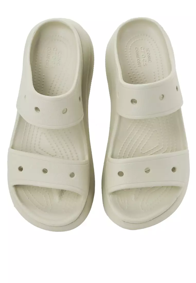 Buy Crocs Classic Crush Sandal Bone Online | ZALORA Malaysia