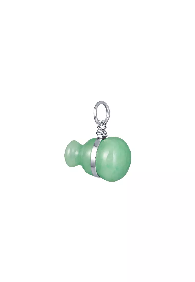 Buy TOMEI TOMEI Lucky Gourd Jade Pendant, White Gold 750 2024 Online ...