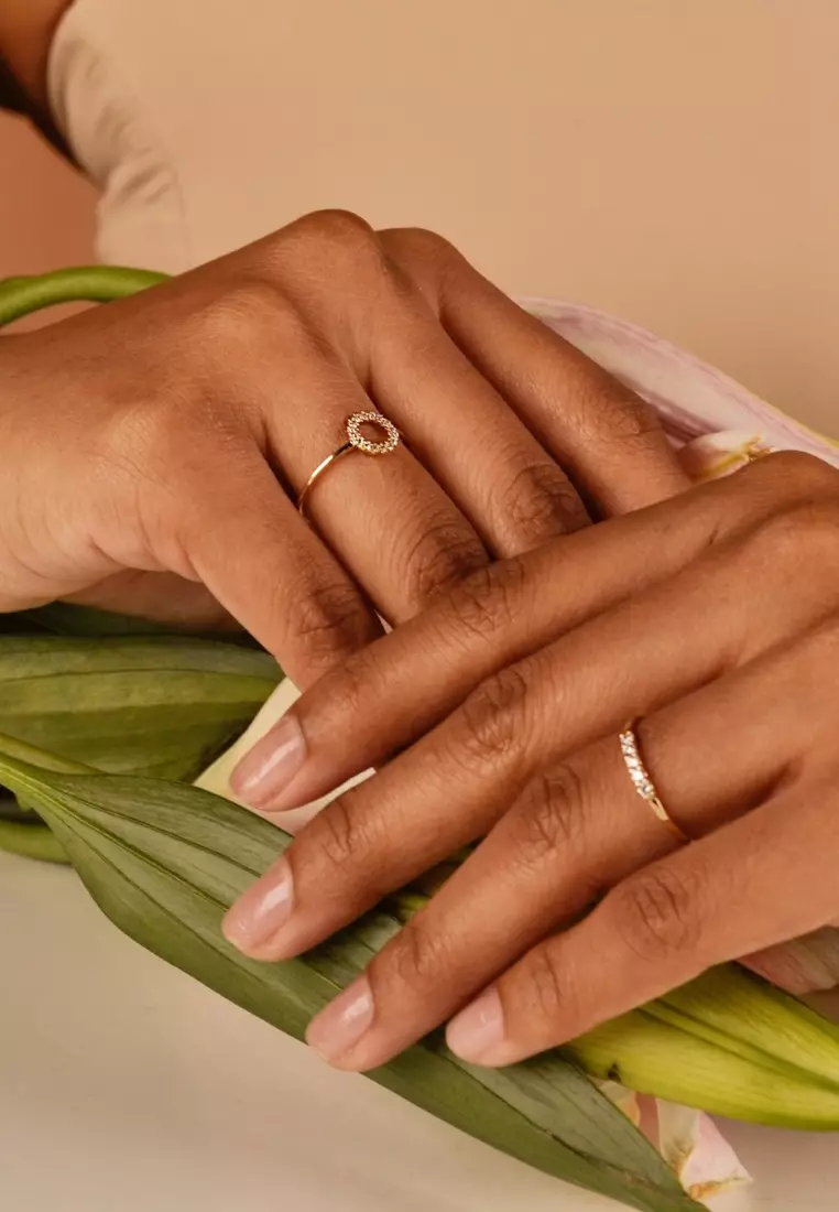 Buy Foundry Line Stacker Ring 14k Gold 2025 Online | ZALORA Philippines