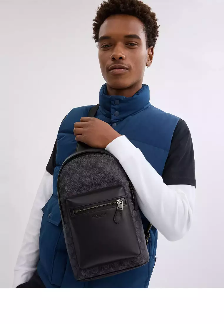 Coach West Pack In Signature Canvas 2025 | Buy Coach Online | ZALORA ...