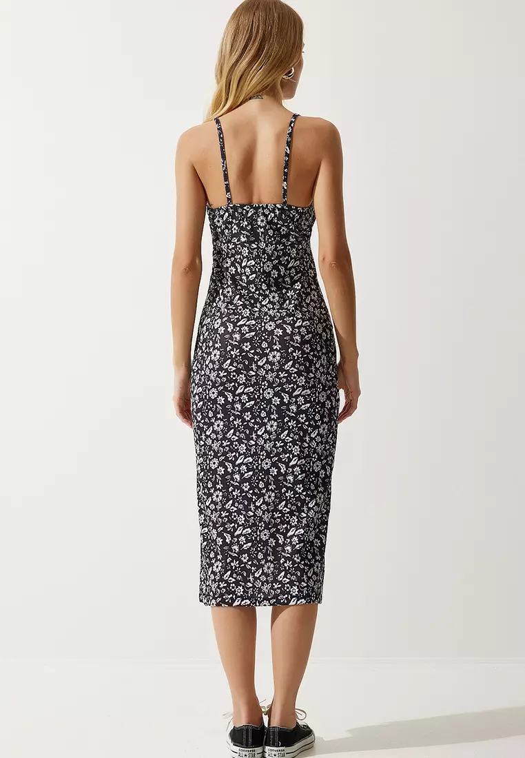 Buy Happiness Istanbul Pattern Slit Midi Dress Online | ZALORA Malaysia