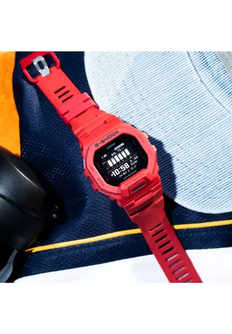 Buy Casio CASIO G-SHOCK GBD-200RD-4DR RED RESIN STRAP UNISEX WATCH 2025 ...