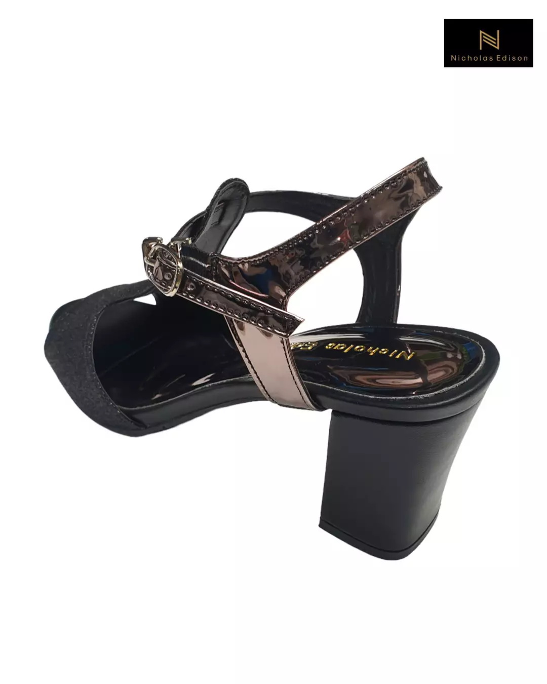 Jual NICHOLAS EDISON Nicholas Edison Heel Dinar Black Original 2025 ...