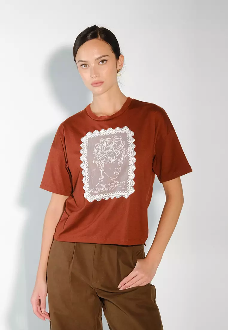 Buy Plains & Prints Sari-Sari Binibini Short Sleeve Shirts Top 2026 Online | ZALORA Philippines