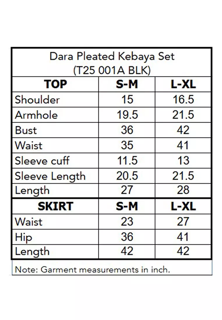 Jual TAS by Tom Abang Saufi Dara Pleated Kebaya Set Original 2025 ...