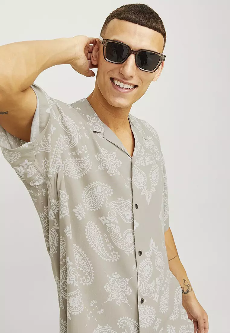 Jual Jack & Jones Jeff Paisley Resort Shirt Original 2024 | ZALORA ...