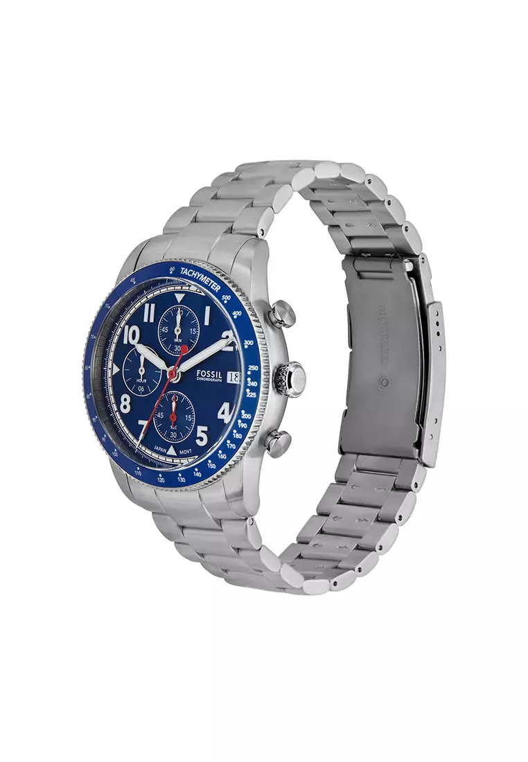 Buy Fossil Sport Tourer Silver Stainless Steel Watch FS6047 2025 Online ...