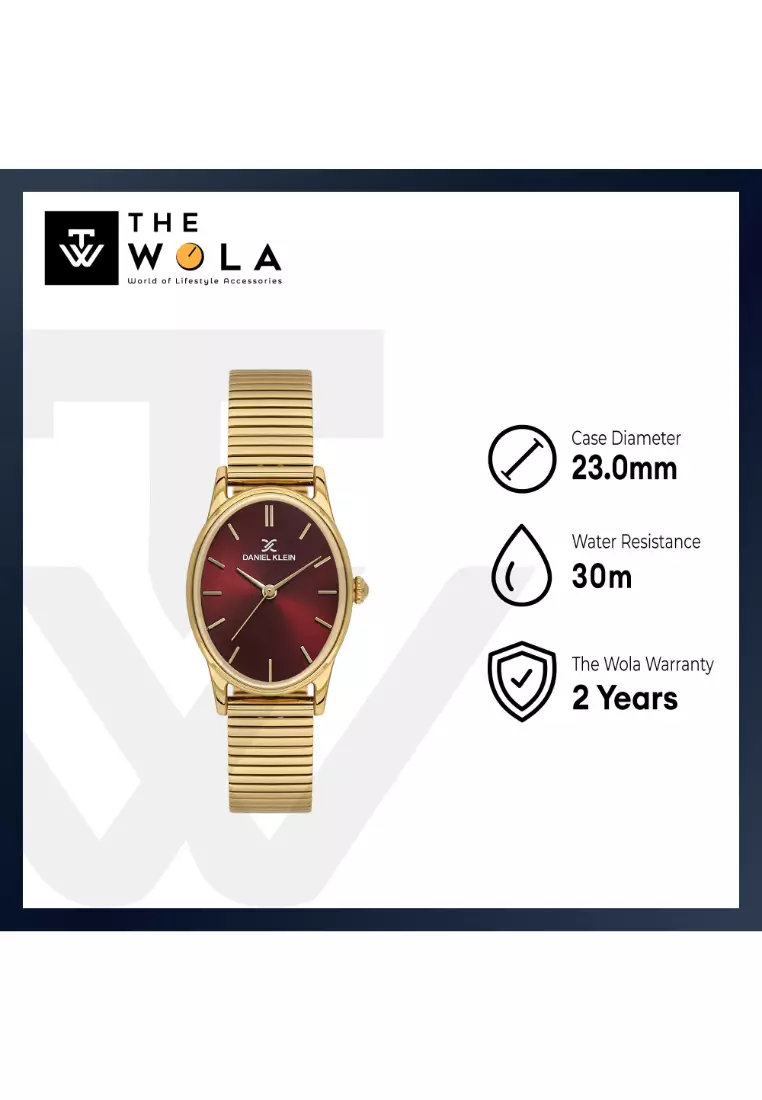 Buy Daniel Klein Women Analog Gold Adjustable Mesh Watch DK.1.14296-4 ...