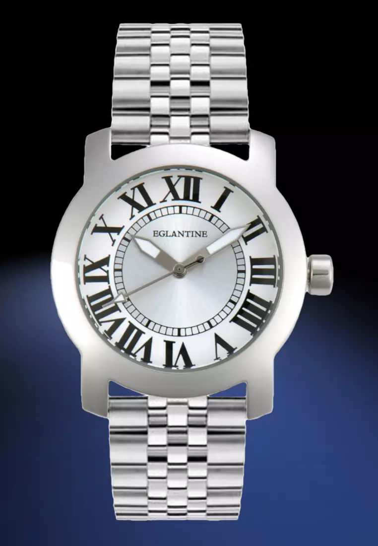 Buy EGLANTINE Emile Unisex Steel Quartz Watch on Steel Bracelet Online ...
