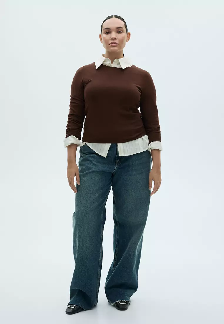 Jual Mango Fine-Knit Fitted Sweater Original 2025 | ZALORA Indonesia