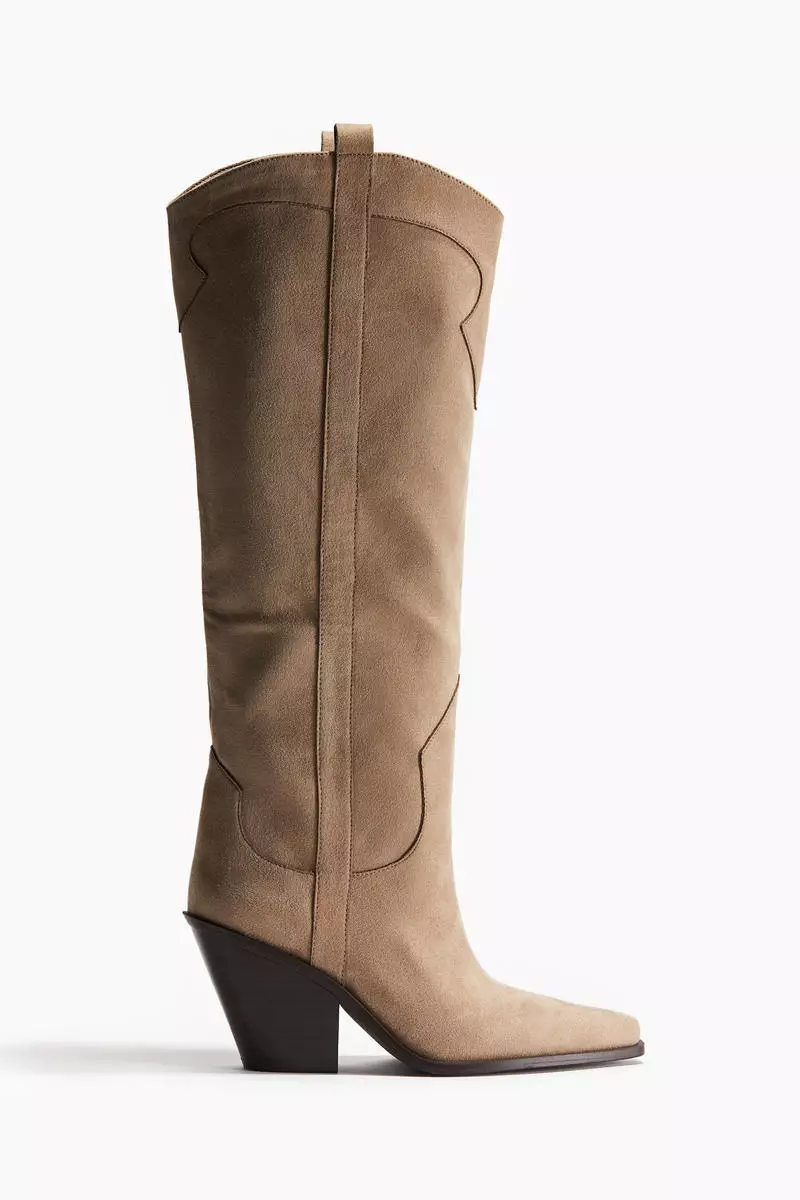 Buy H&M Knee-high cowboy boots Online | ZALORA Malaysia