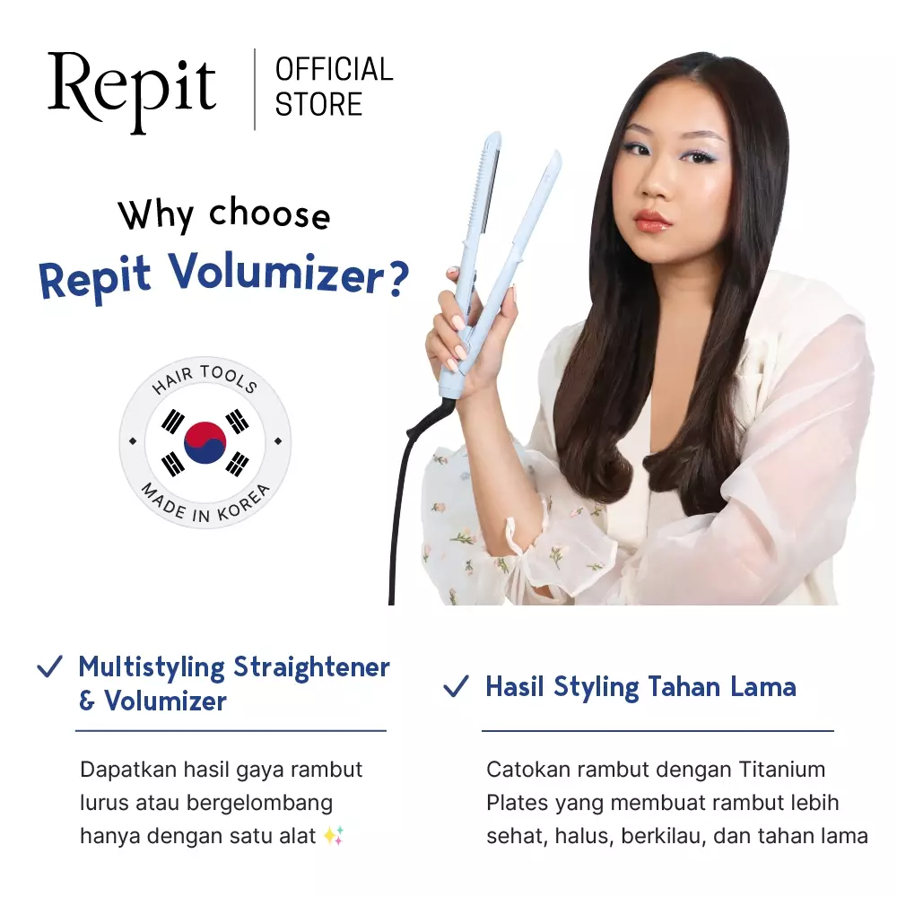 Jual Repit Repit Volumizer / Catokan Volume Rambut Powder Blue Original 2023 | ZALORA Indonesia