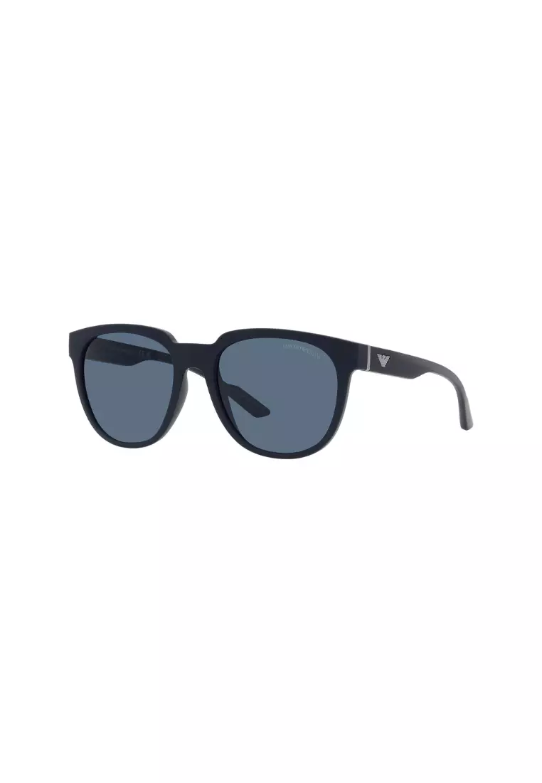Buy Emporio Armani Men's Phantos Frame Blue Acetate Sunglasses ...