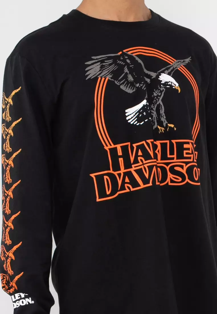 Buy Harley-Davidson Harley-Davidson Rising Eagle Long Sleeve Tee 2025 Online | ZALORA Philippines