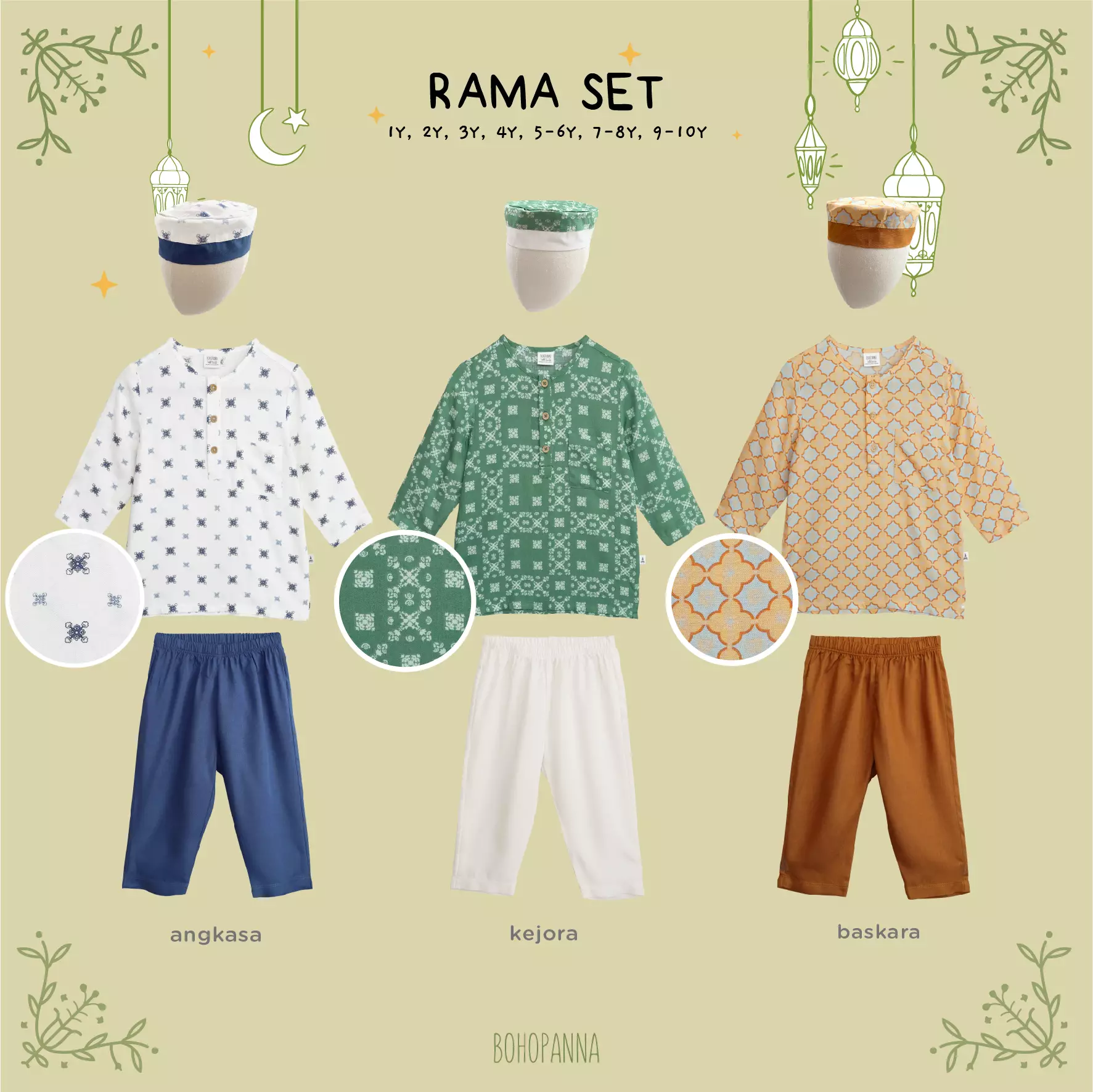 Jual Bohopanna BOHOPANNA - RAYA COLLECTION - RAMA SET - Setelan Anak Original 2025 | ZALORA ...