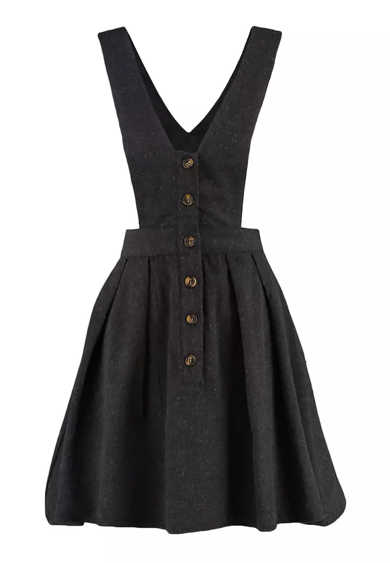 Buy Trendyol Button Detail Pinny Dress Online | ZALORA Malaysia