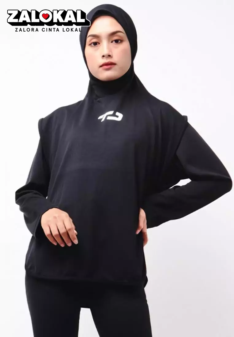 Jual TD Active Td Active LSA06 Hbs Hijab Sport Outer Senam Hoodie ...