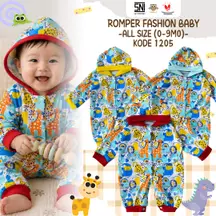 Jual Little J Little J - (KODE 1205) Romper Fashion Baby Hoodie Motif ...