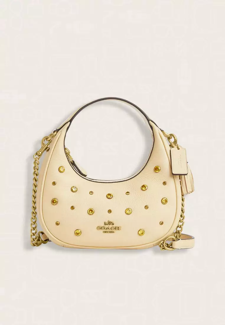 Jual COACH Coach Carmen Mini Crossbody Bag With Crystal Moonlight ...