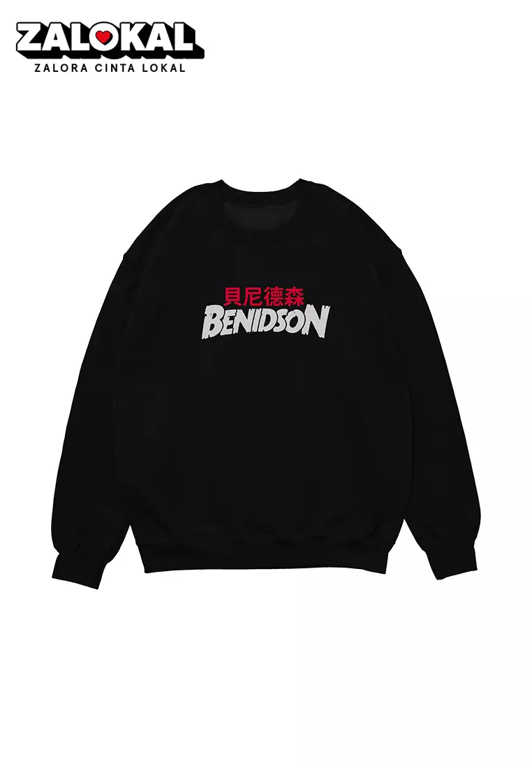 Jual Benidson BENIDSON Crewneck Sweater Black Mandarin Original 2023 ...