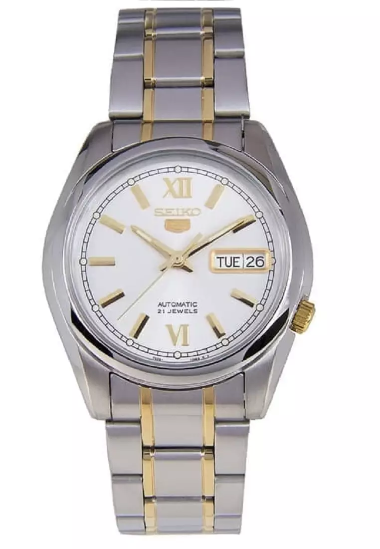 Jual Seiko 5 Automatic 21 Jewels SNKL57K1 Stainless Steel Silver ...
